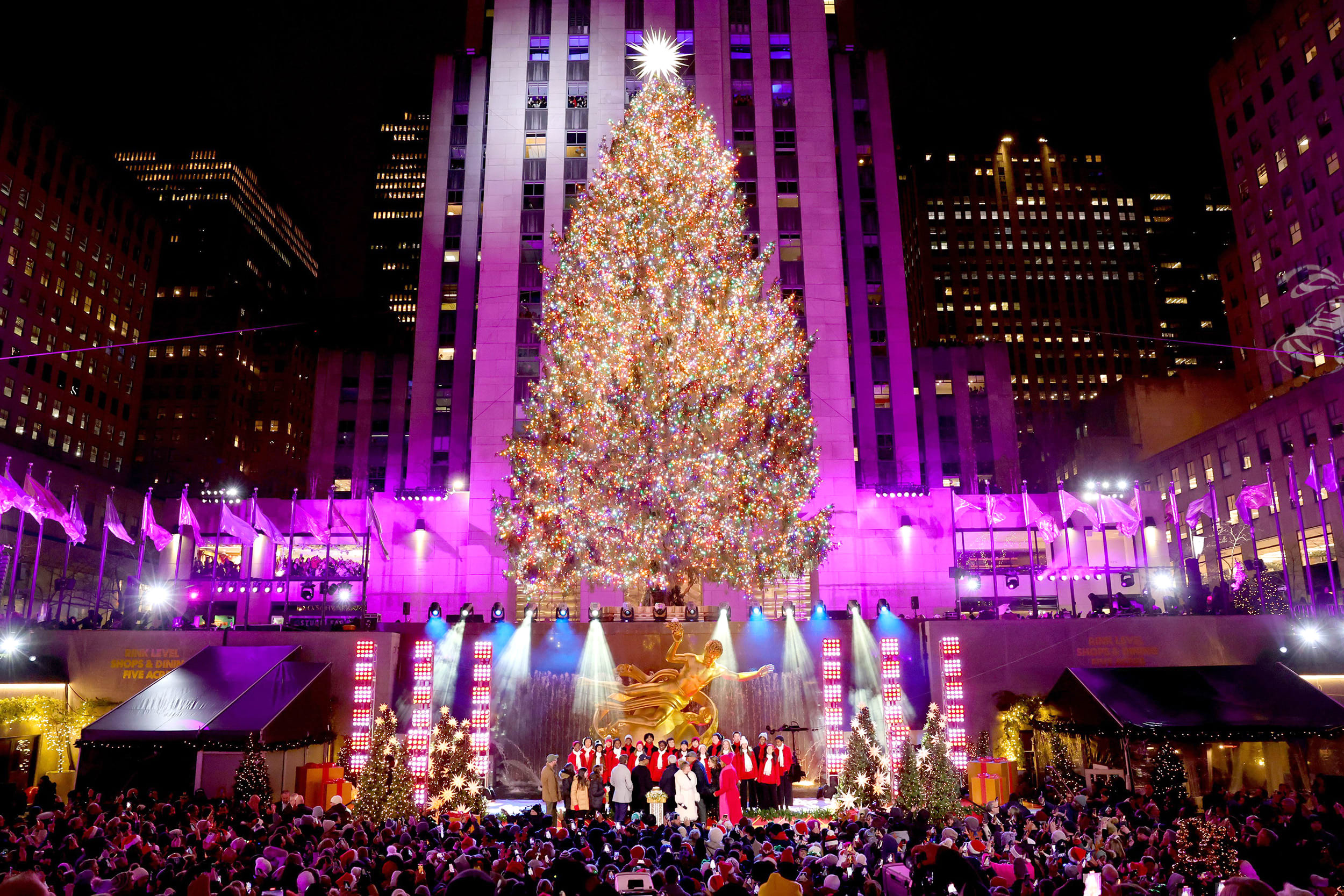 Rockefeller Christmas tree lighting 2023: Photos and more from the NYC ...