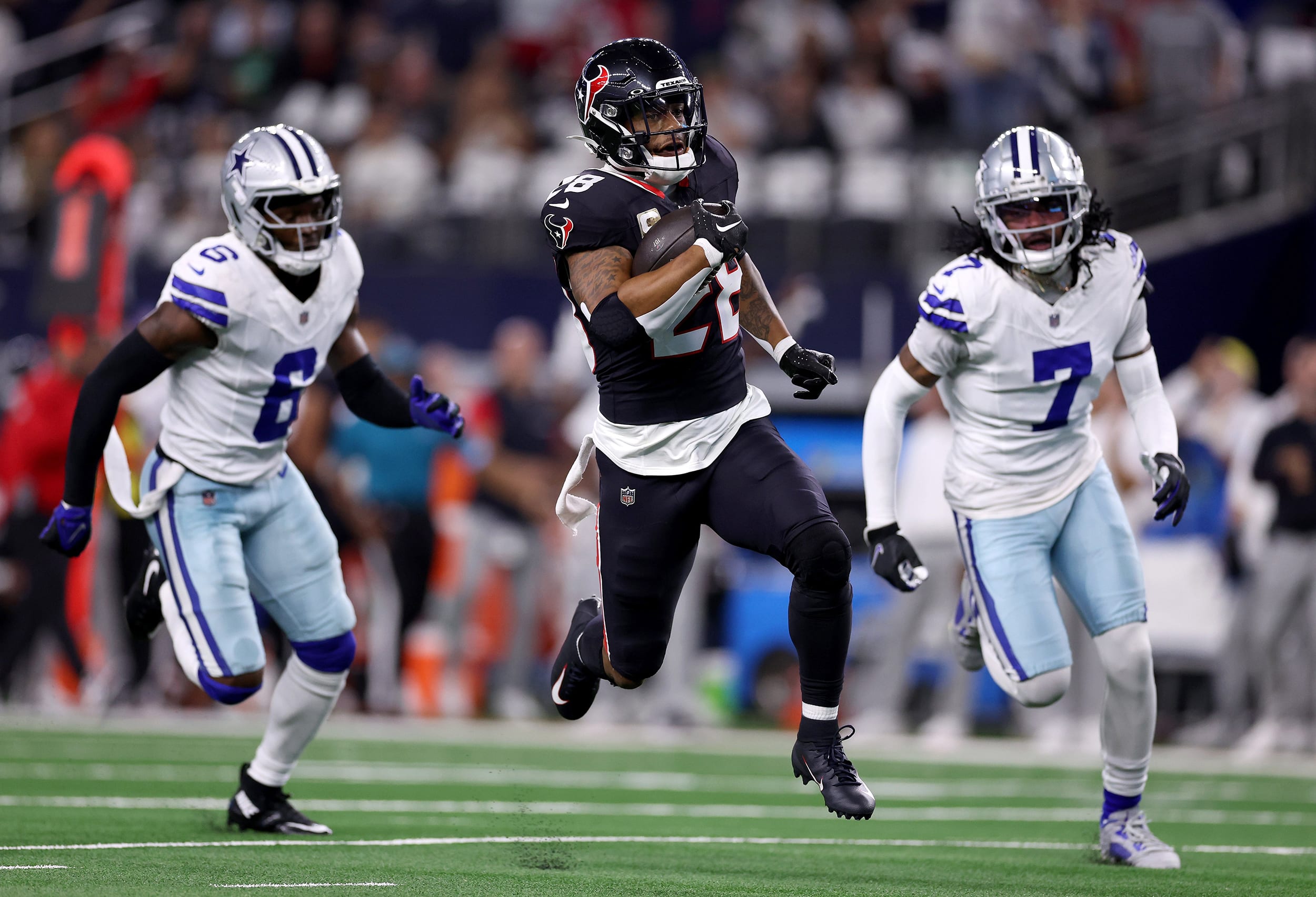 Monday Night Football highlights: Joe Mixon scores 3 TDs as Texans ...