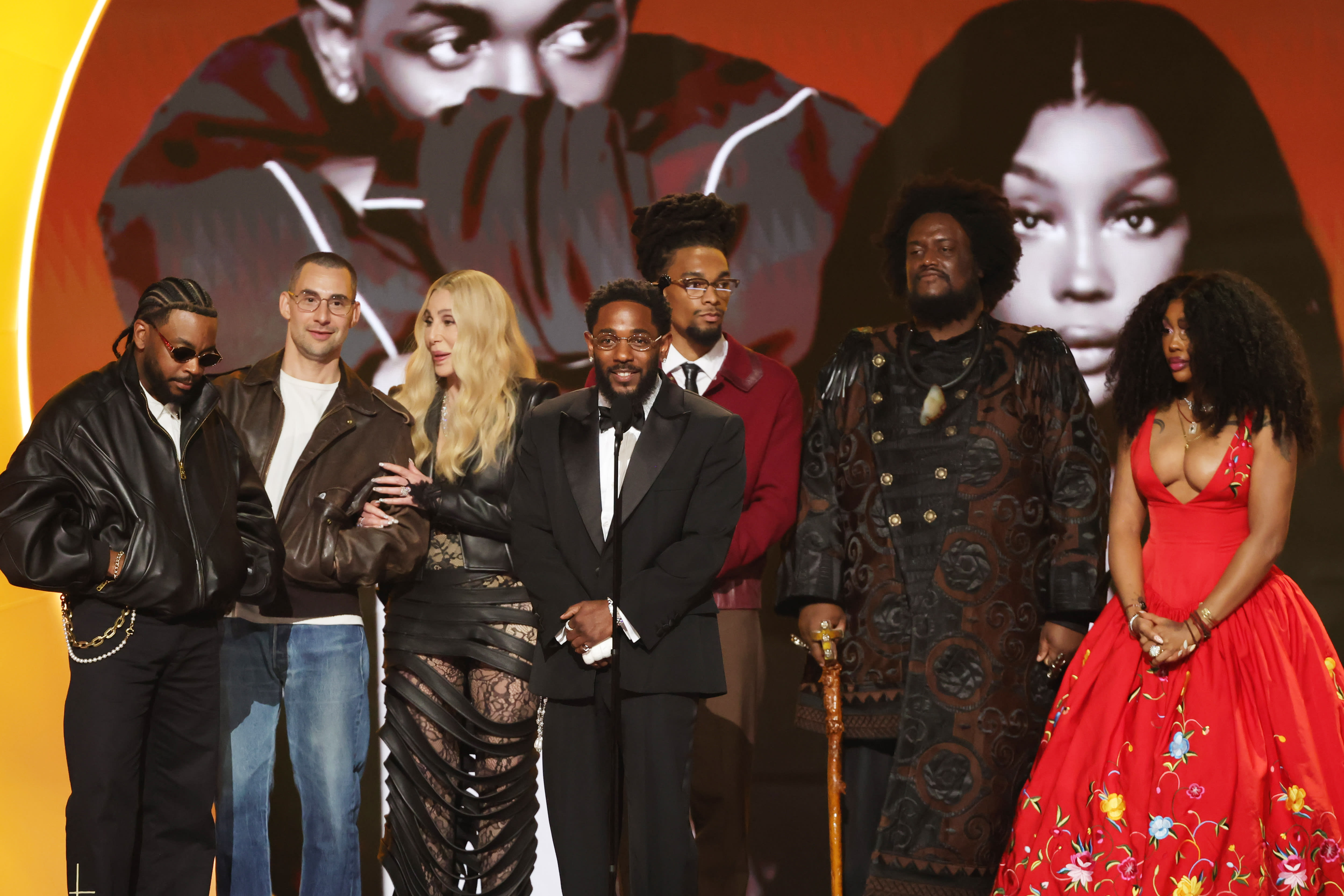Yungblud and Sharon Osbourne Reunite on Grammys Red Carpet