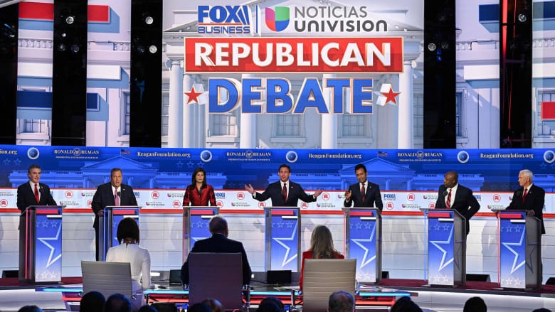 Republican debate highlights: Candidates battle over Trump in bid to ...