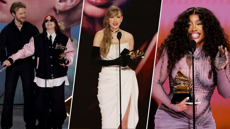 Grammys 2024 highlights: Taylor Swift, Victoria Monét, SZA, Miley Cyrus ...