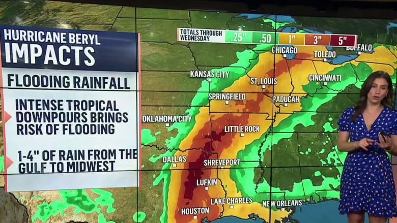 At least 3 people killed after Beryl makes landfall on Texas coast