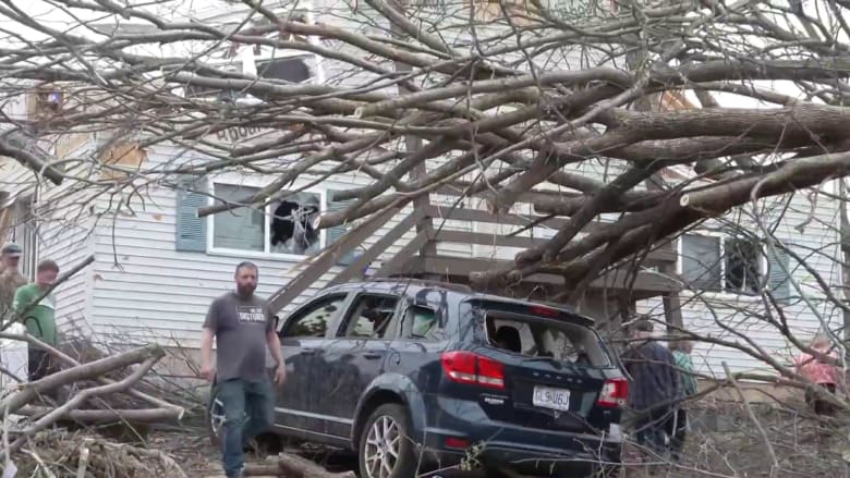 40 dead as storms head east; fire risk remains in parts of U.S.