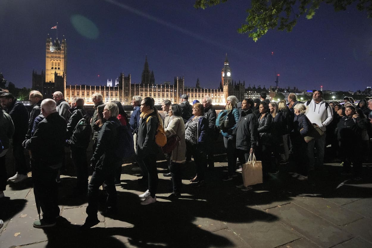 Line to see queen closed as King Charles visits Wales