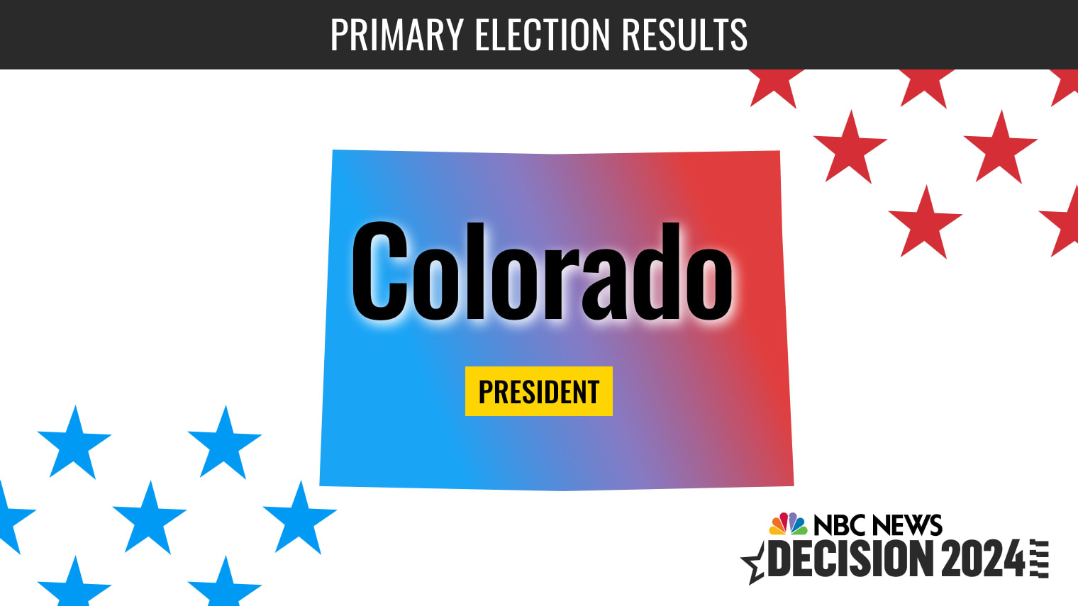 Colorado Presidential Primary Live Election Results 2024 - NBC News