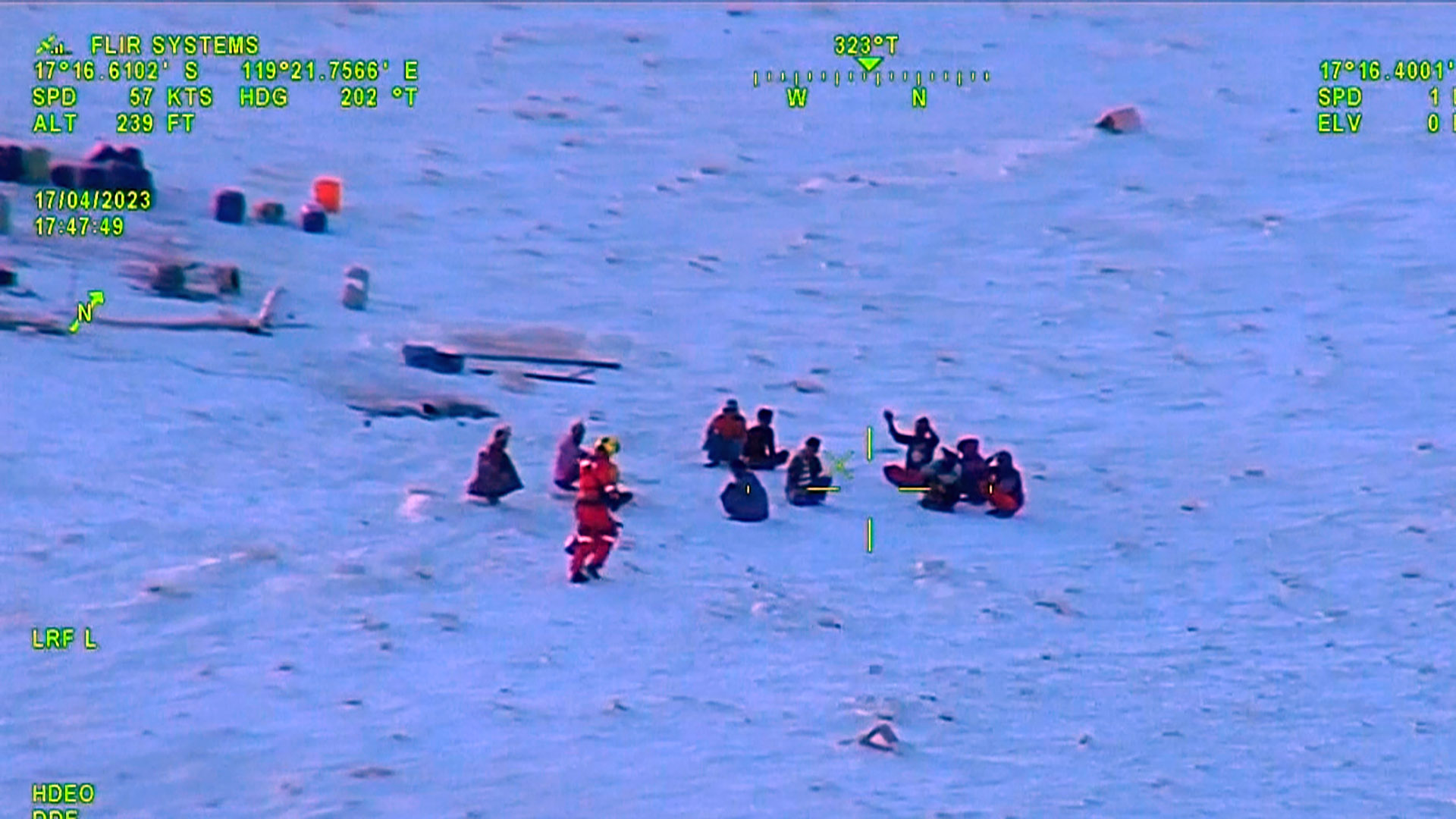 Fishermen rescued after being stranded for six days on a barren island ...