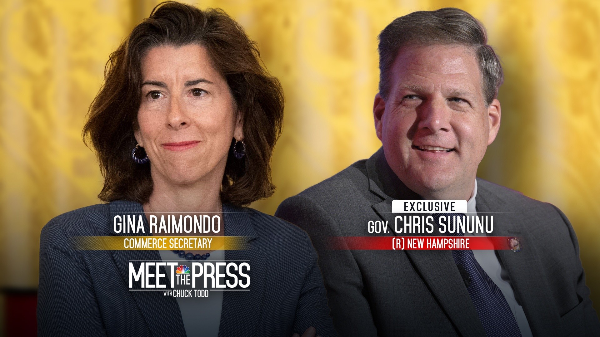 Sept. 3 — Gov. Chris Sununu and Sec. Gina Raimondo