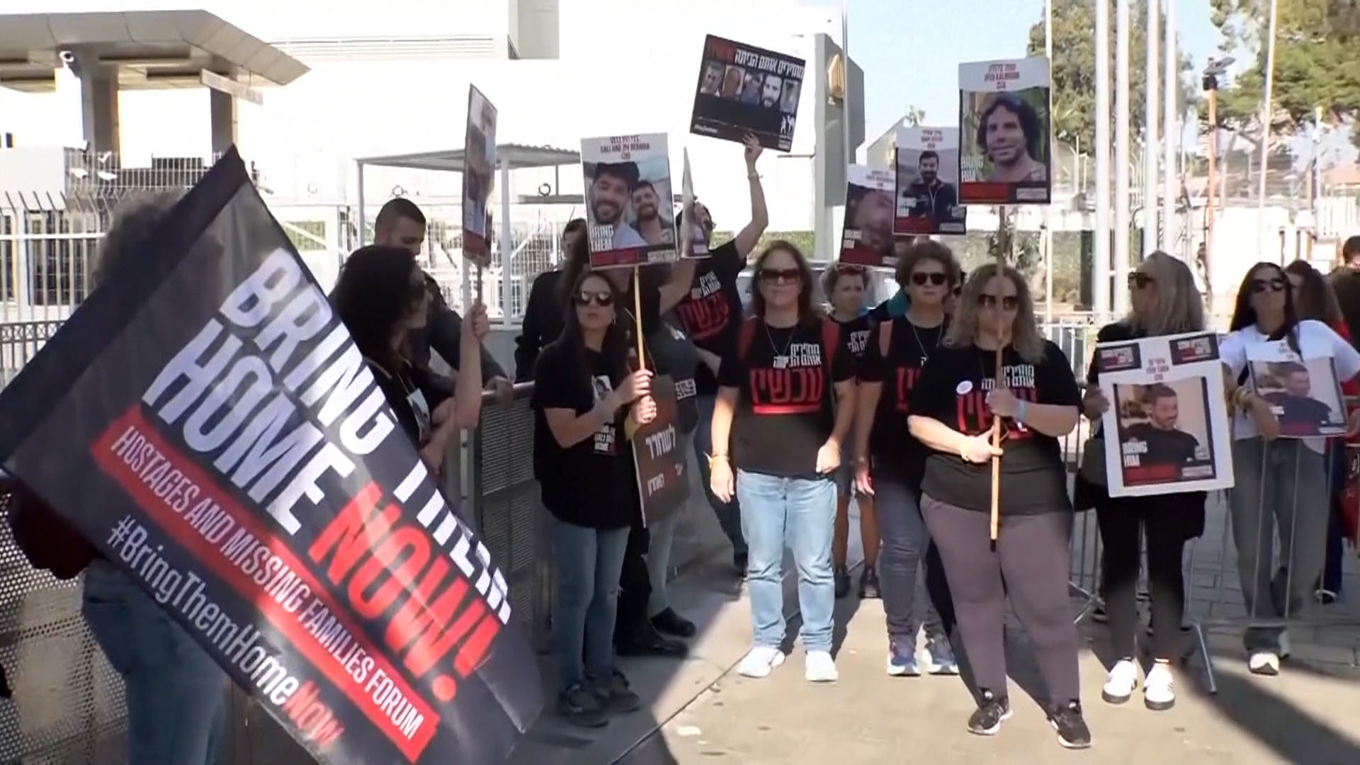 Protesters in Tel Aviv demand government action on Hamas hostage release