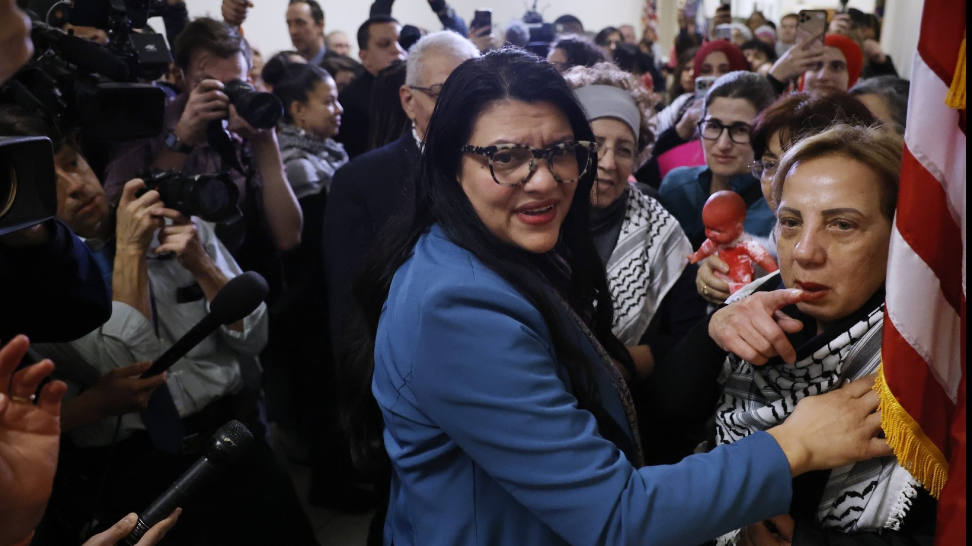 Rep. Rashida Tlaib urges Michigan Democrats to vote against Biden