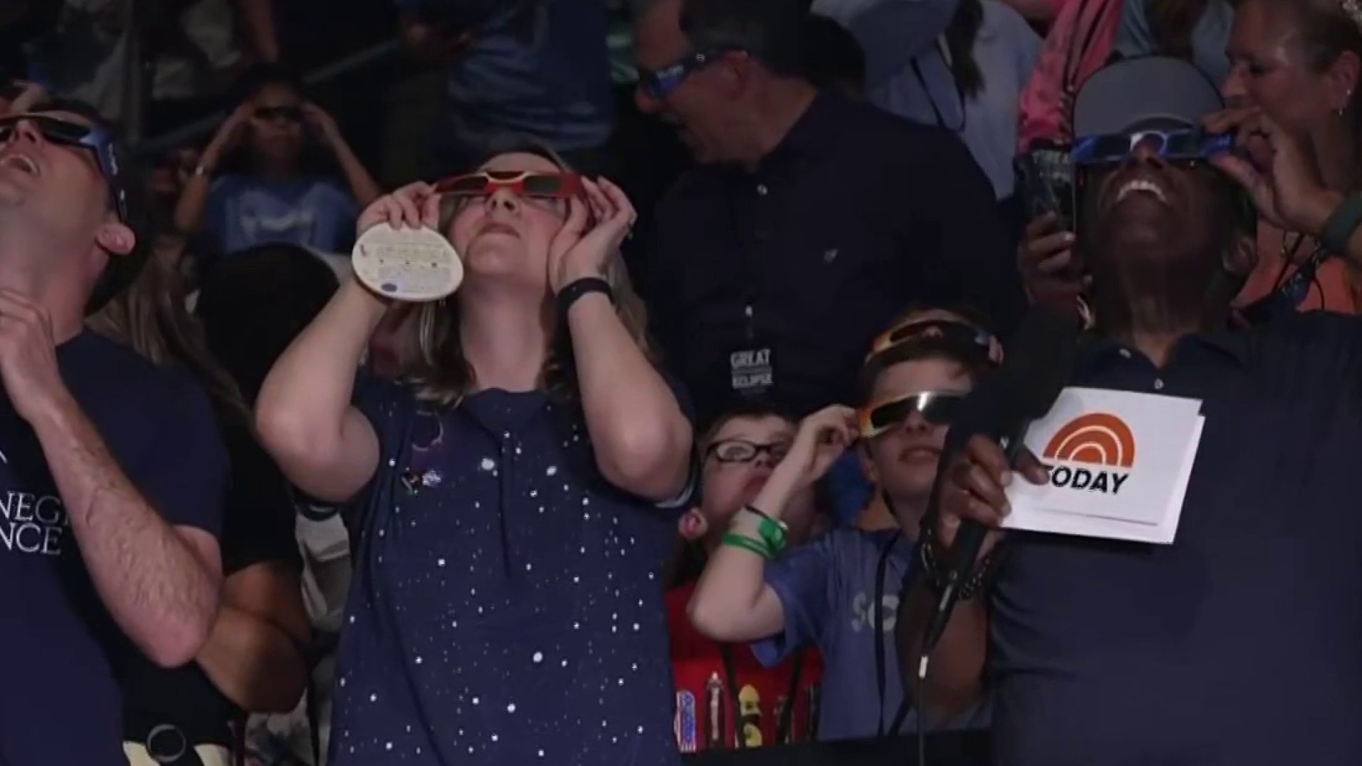 'Just amazing!': Solar eclipse watchers go wild as the moment of ...