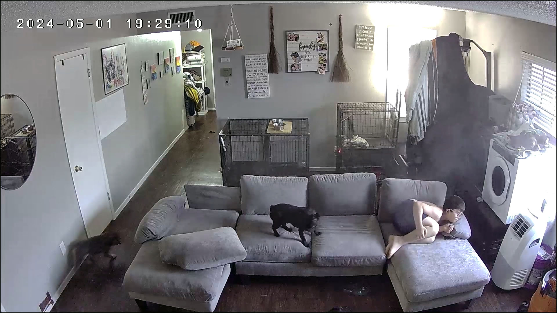 Video shows a Texas boy taking cover as bullets hit his home during a ...