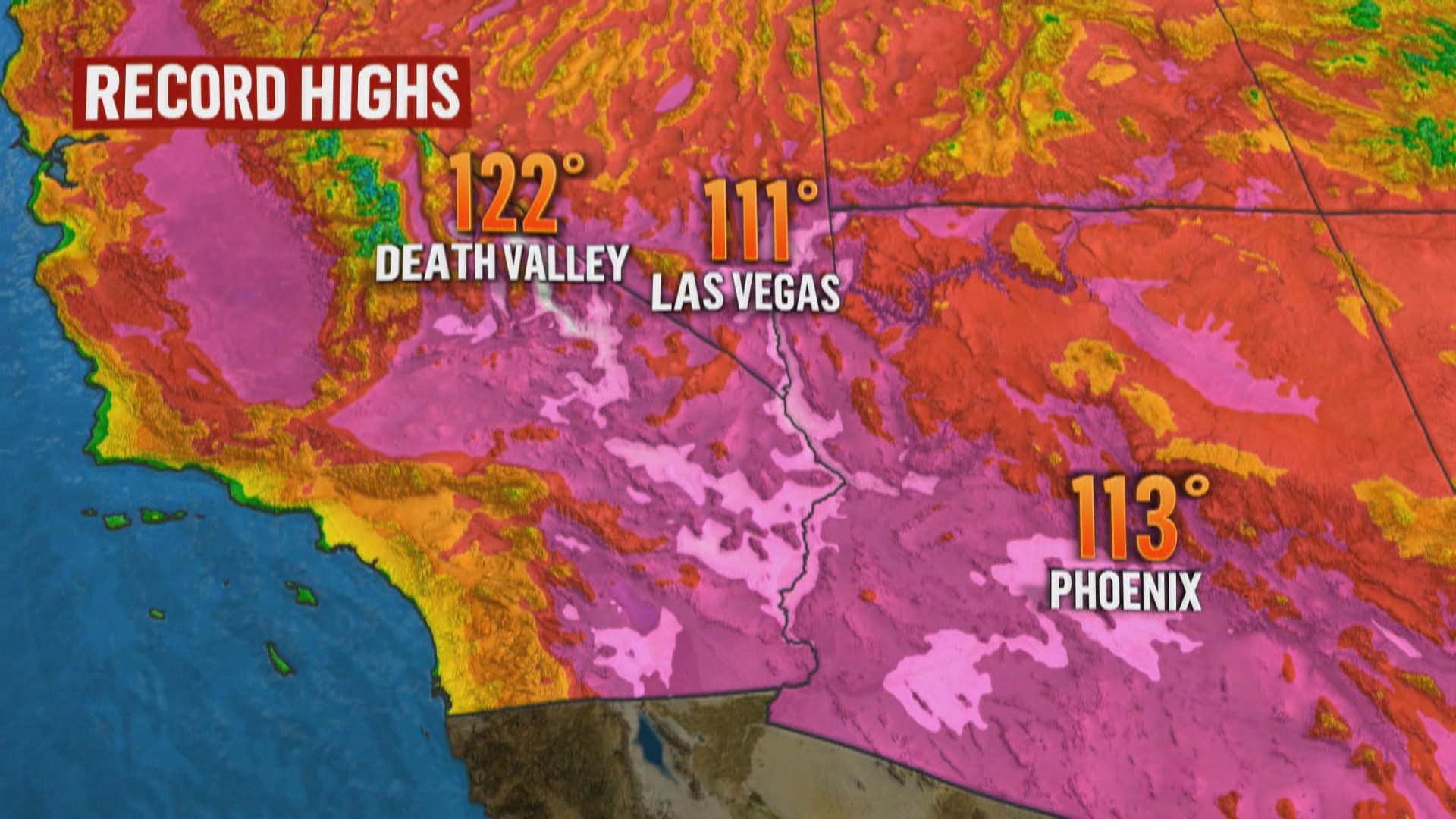Sweltering heat shatters records across parts of US