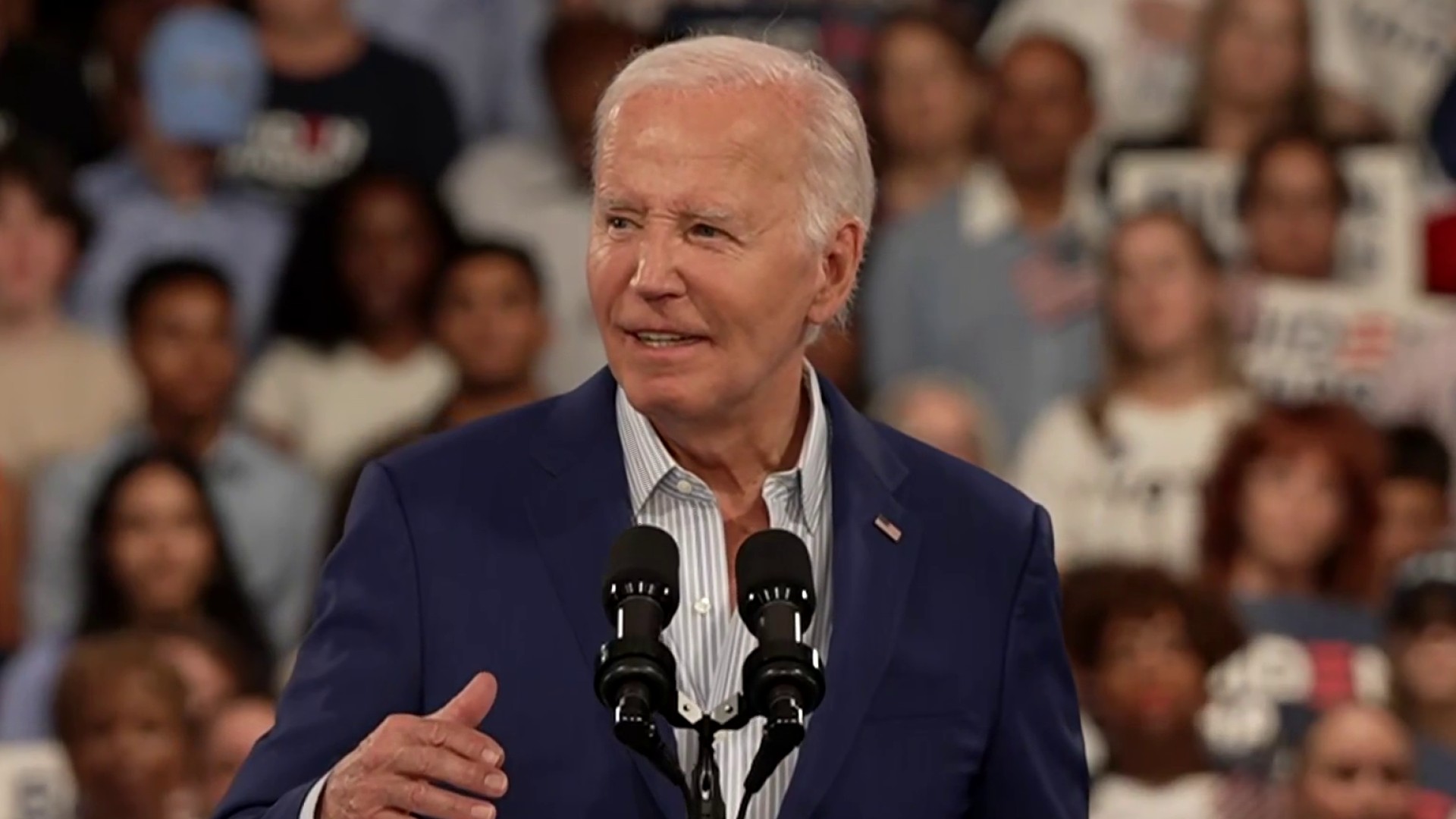 Biden speaks at first campaign rally since debate