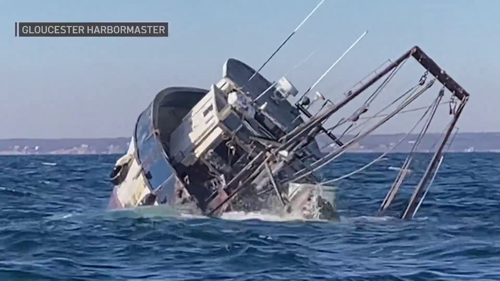 New video shows fishing boat taking on water and sinking