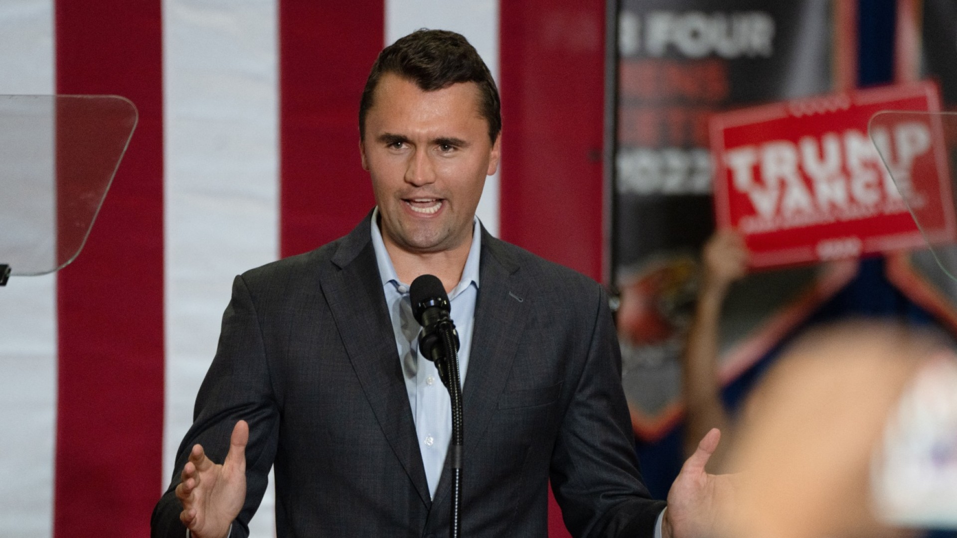 Suspect in custody after Charlie Kirk shot at Utah Valley University event