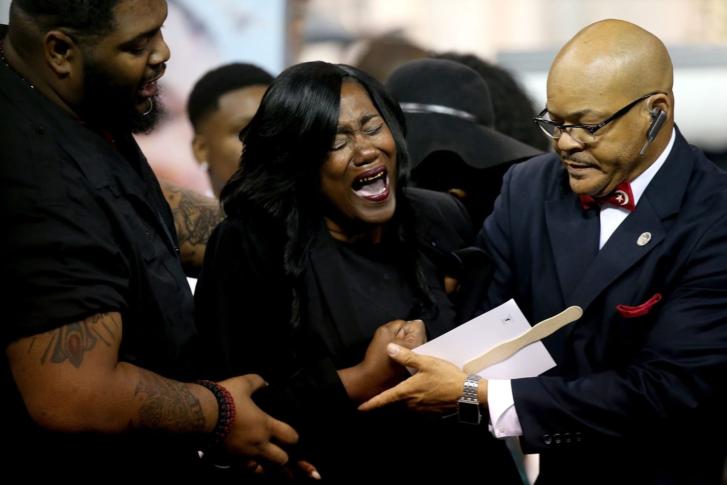Black Woman Crying Funeral