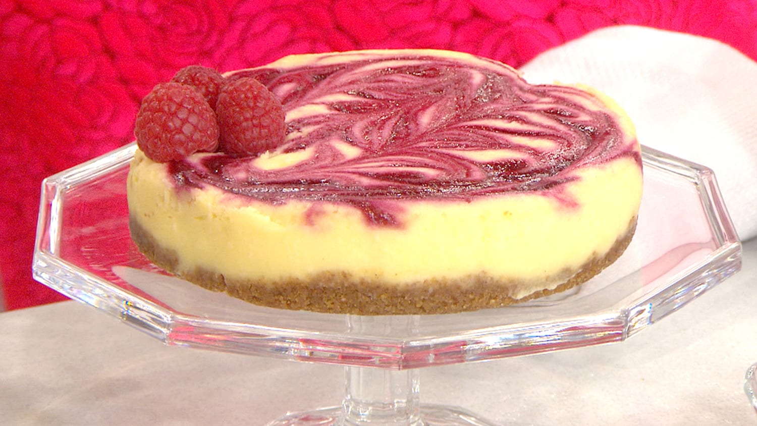 Raspberry Swirl Cheesecake
