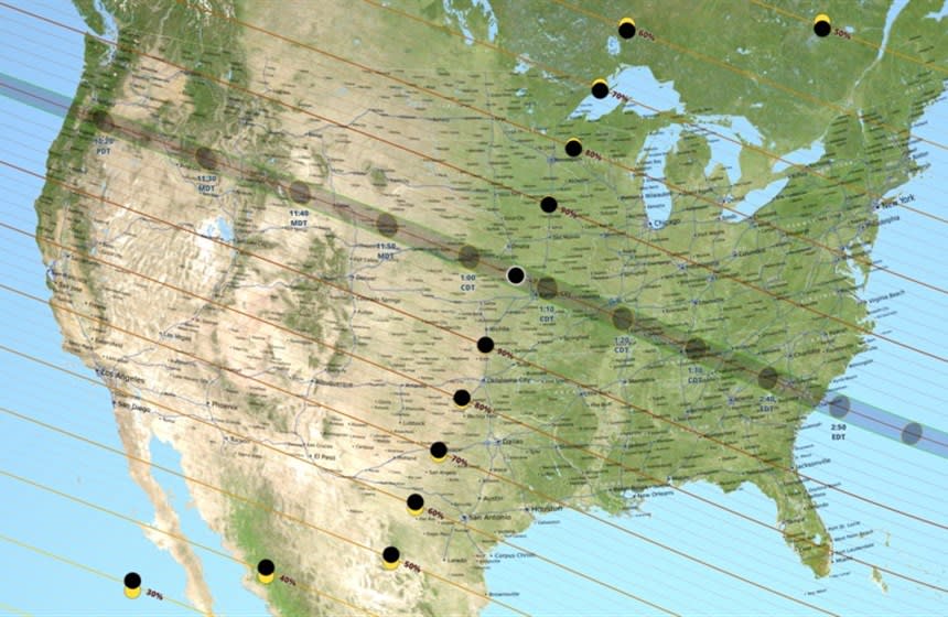 Solar Eclipse 2017 Path Oregon