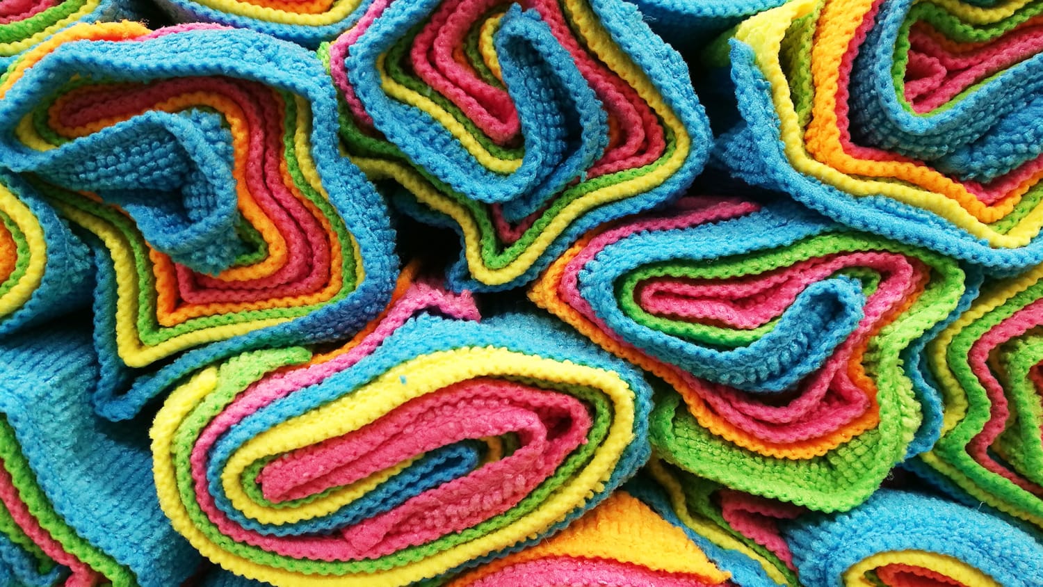 Colorful Microfiber Cleaning Cloths Fish Scale Reusable For Glass Home