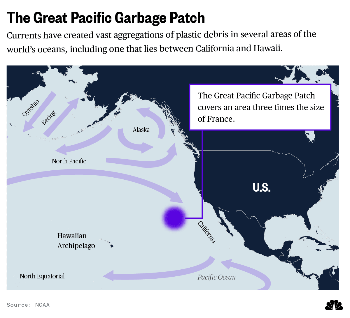 Great Pacific Garbage Patch Map New System To Clean Up Plastic In The
