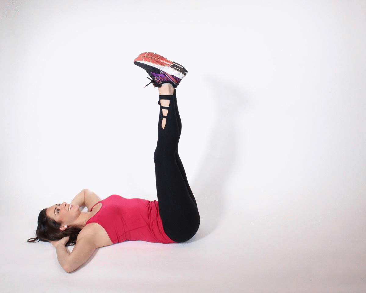 Vertical Leg Crunches Gif