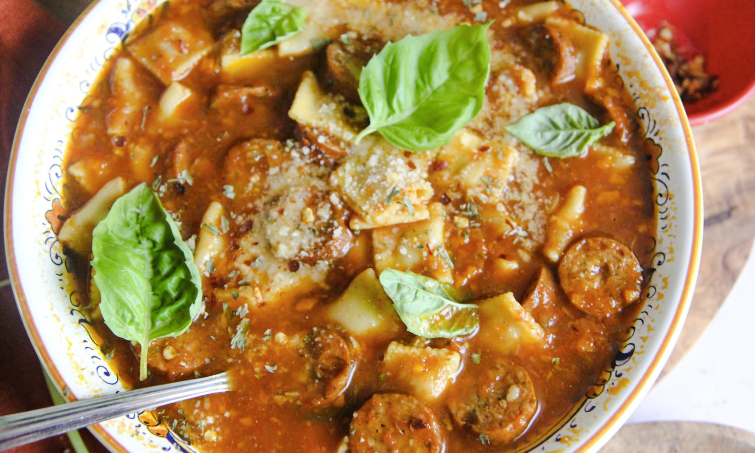 Italian Ravioli Soup