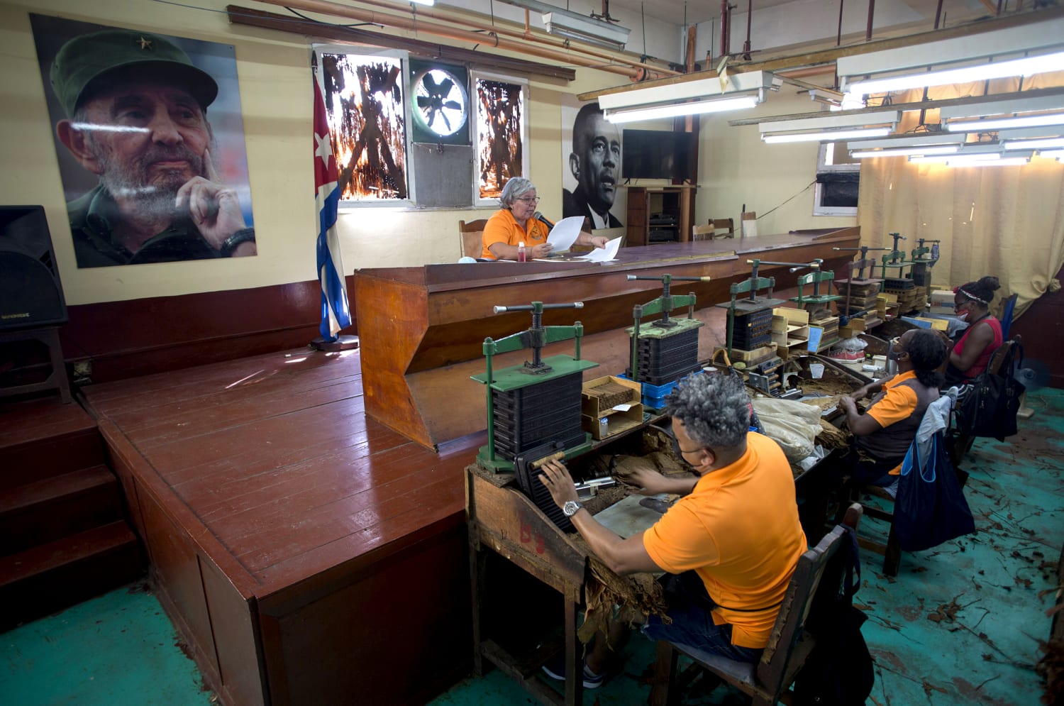 Cuban Cigar Factory In Cuba