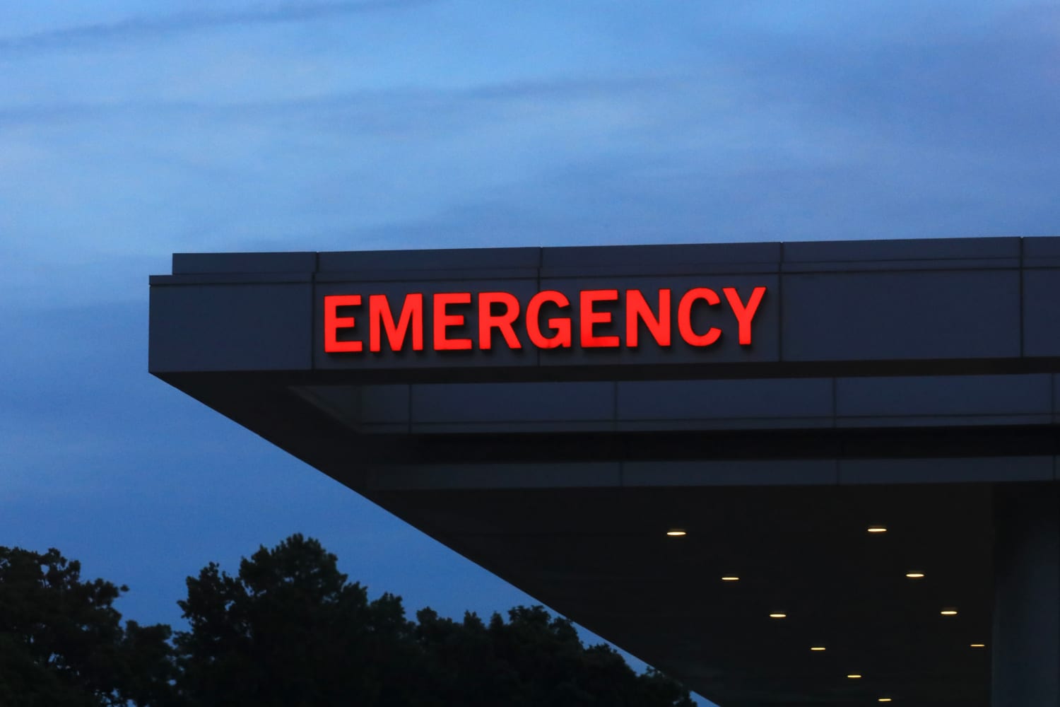 Hospital Exterior Night