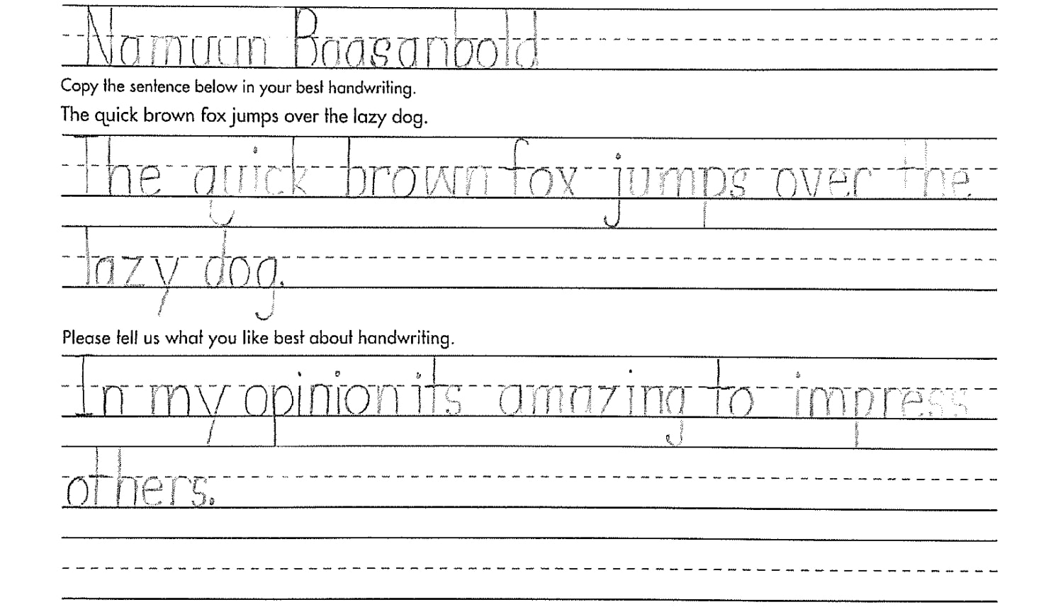 Fifth Class Handwriting Winners And Accelerated Reader Progress