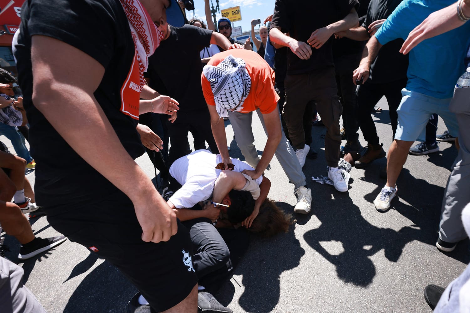 Protesters Clash