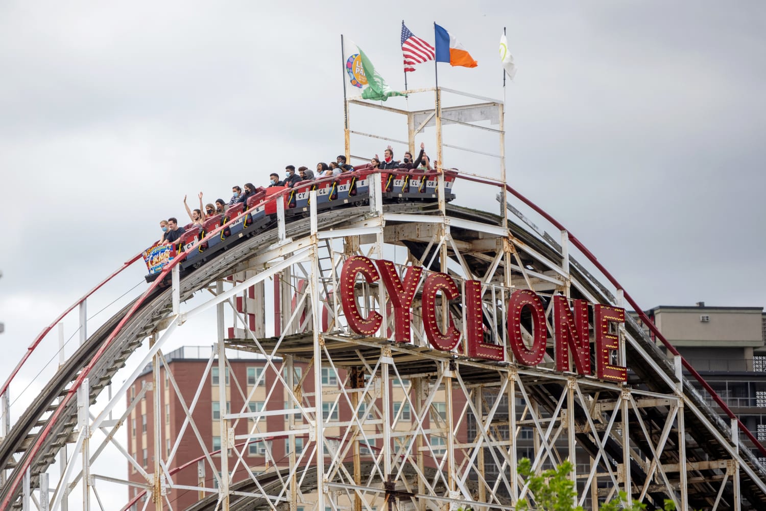 Astroland Cyclone Roller Coaster Coney Island New York 1980 Cyclone