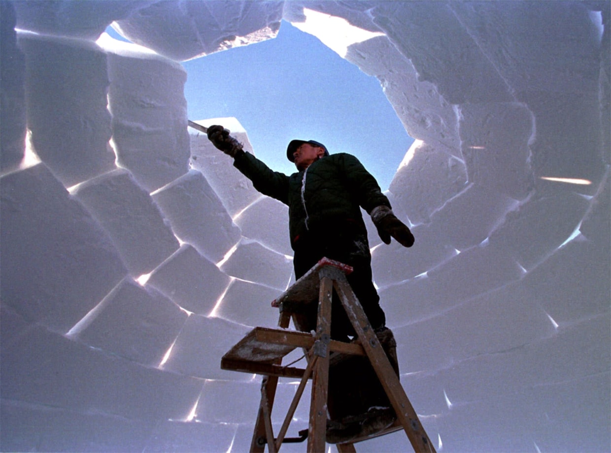 inside a real eskimo igloo