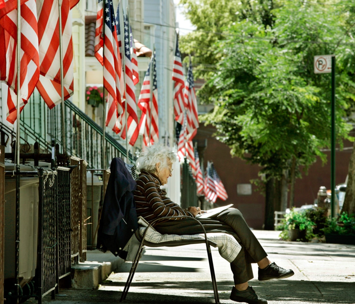 burning barstool flag