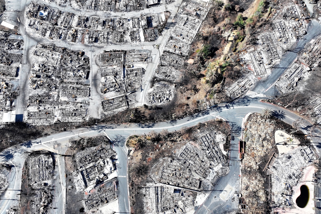 Forest Fire Aftermath Aerial Extreme Drought, Wildfires And