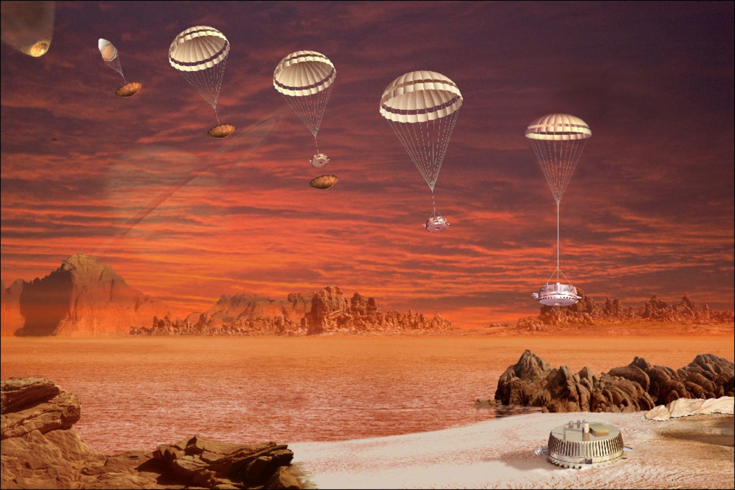 Titan Moon Surface Map Touchdown On Titan: How We Landed A Probe On