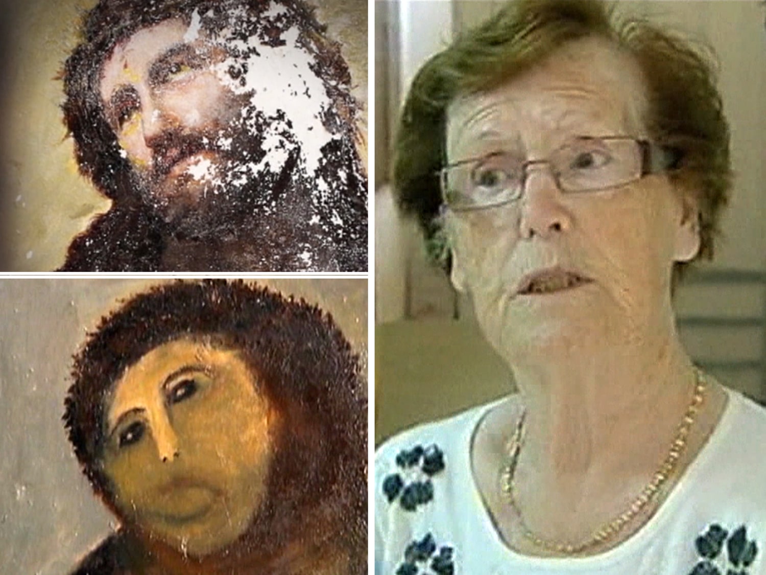 Ruined Jesus Painting Of Spain