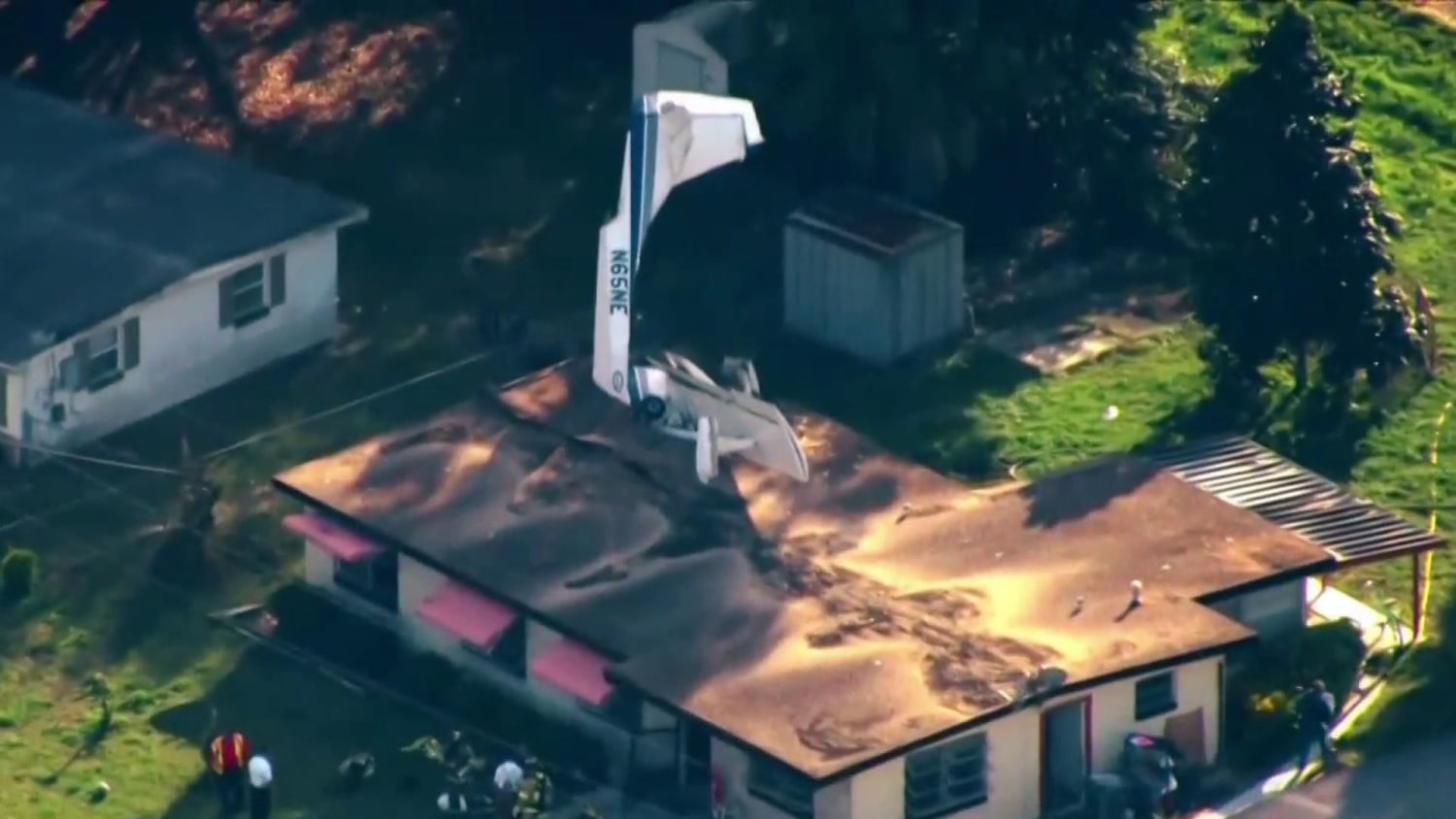 plane crash inside view