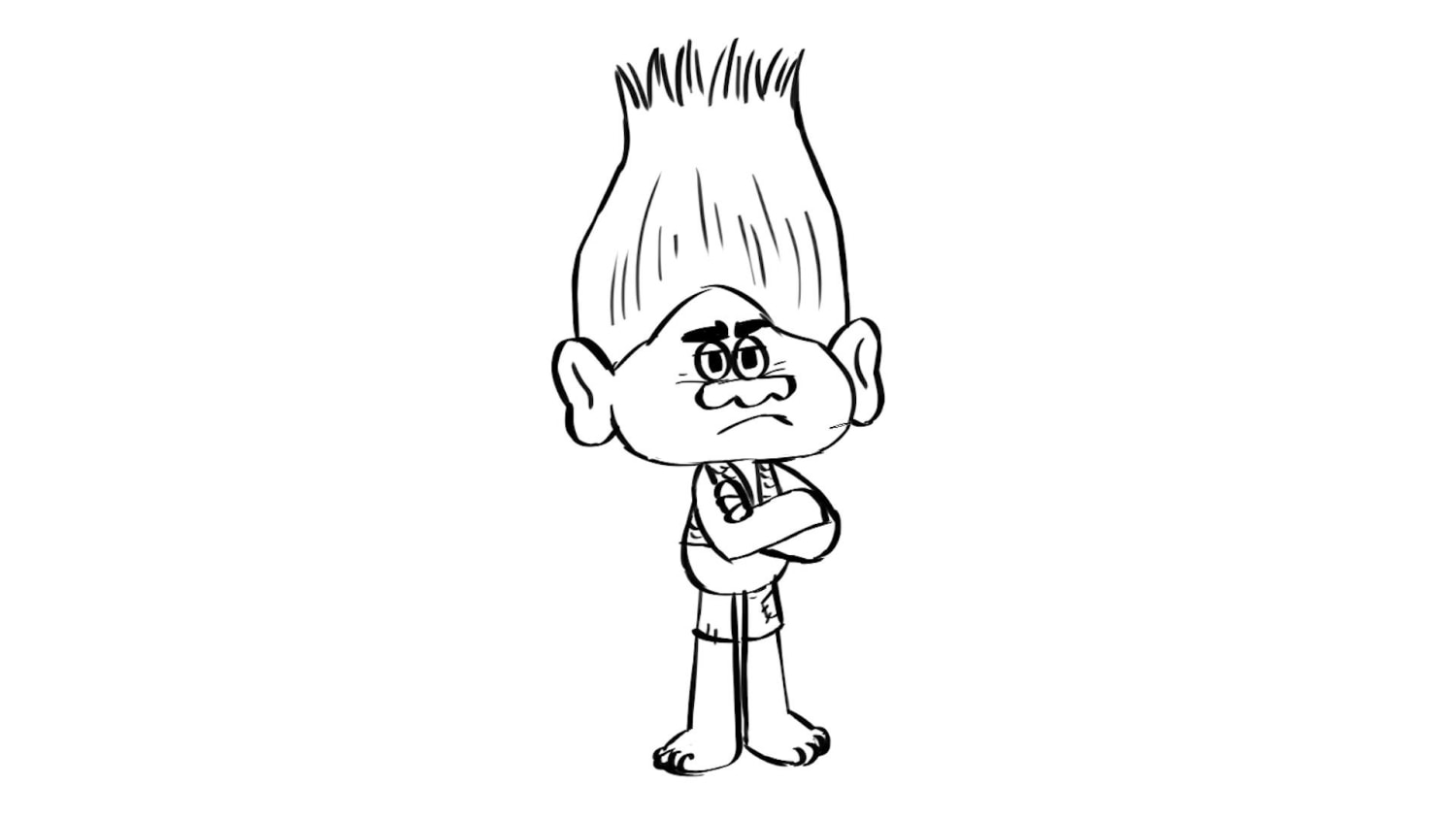 how to draw trolls characters