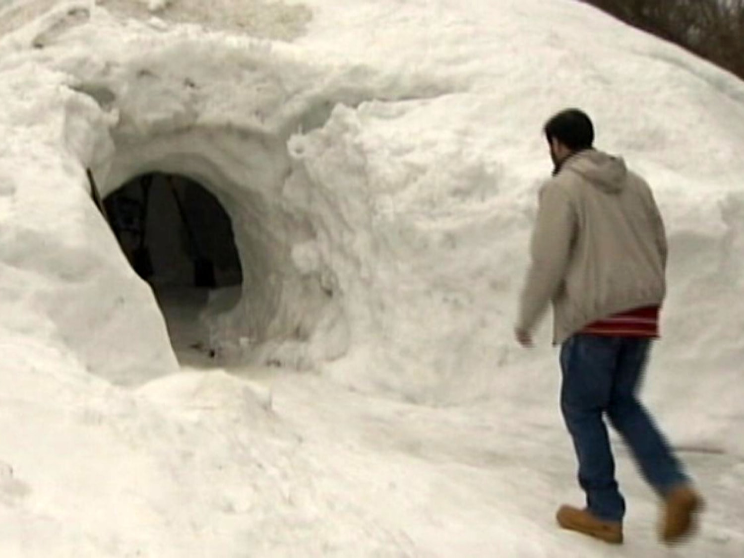 real igloo house inside