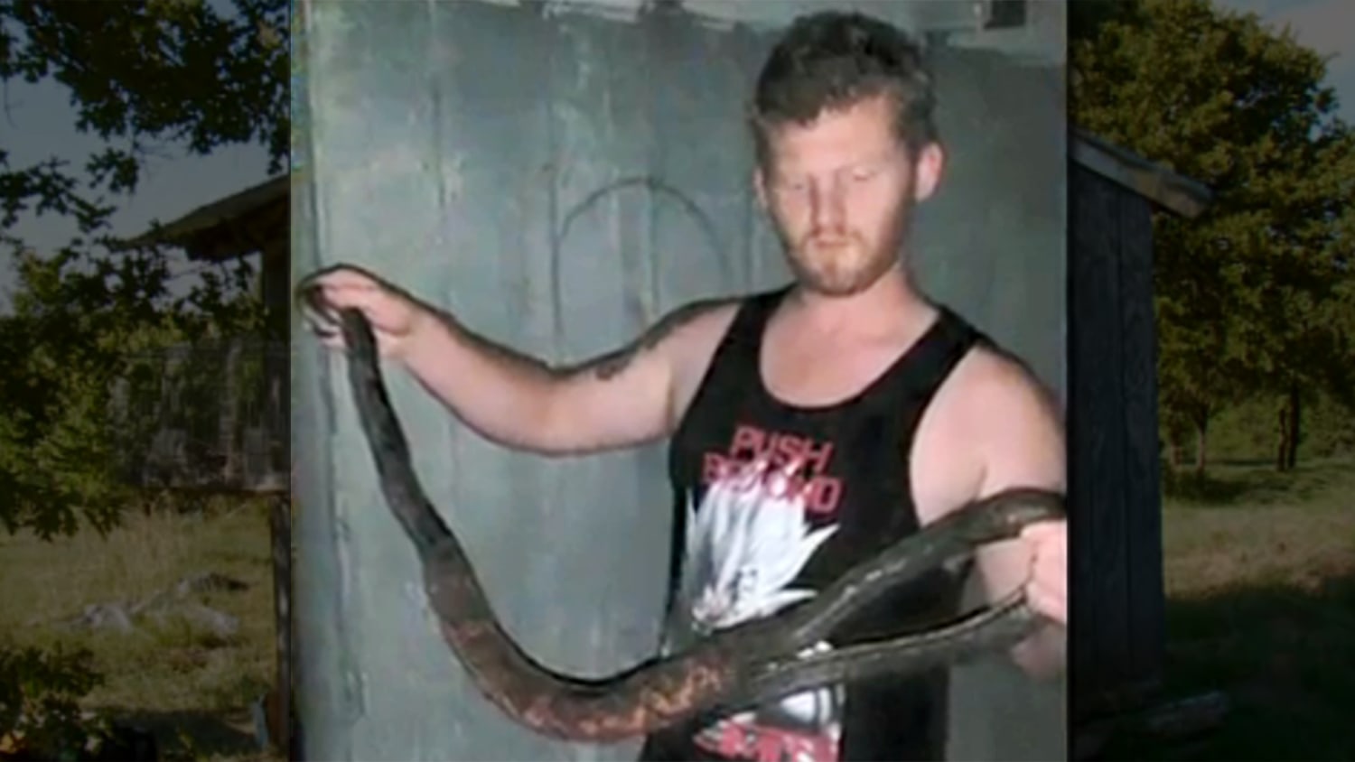 snake eats man's father