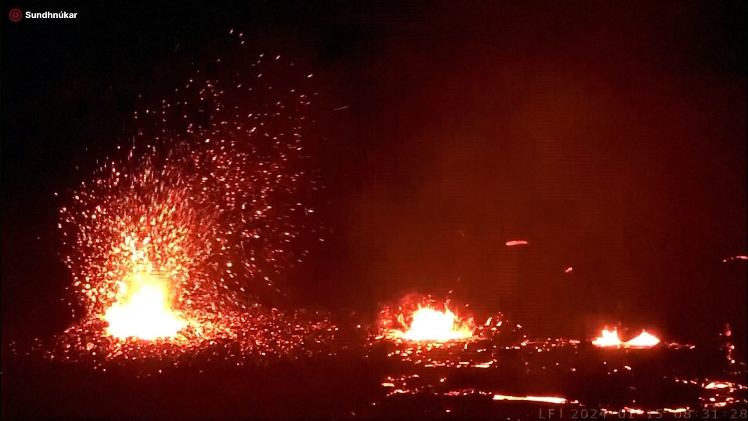 tornado on volcano firework