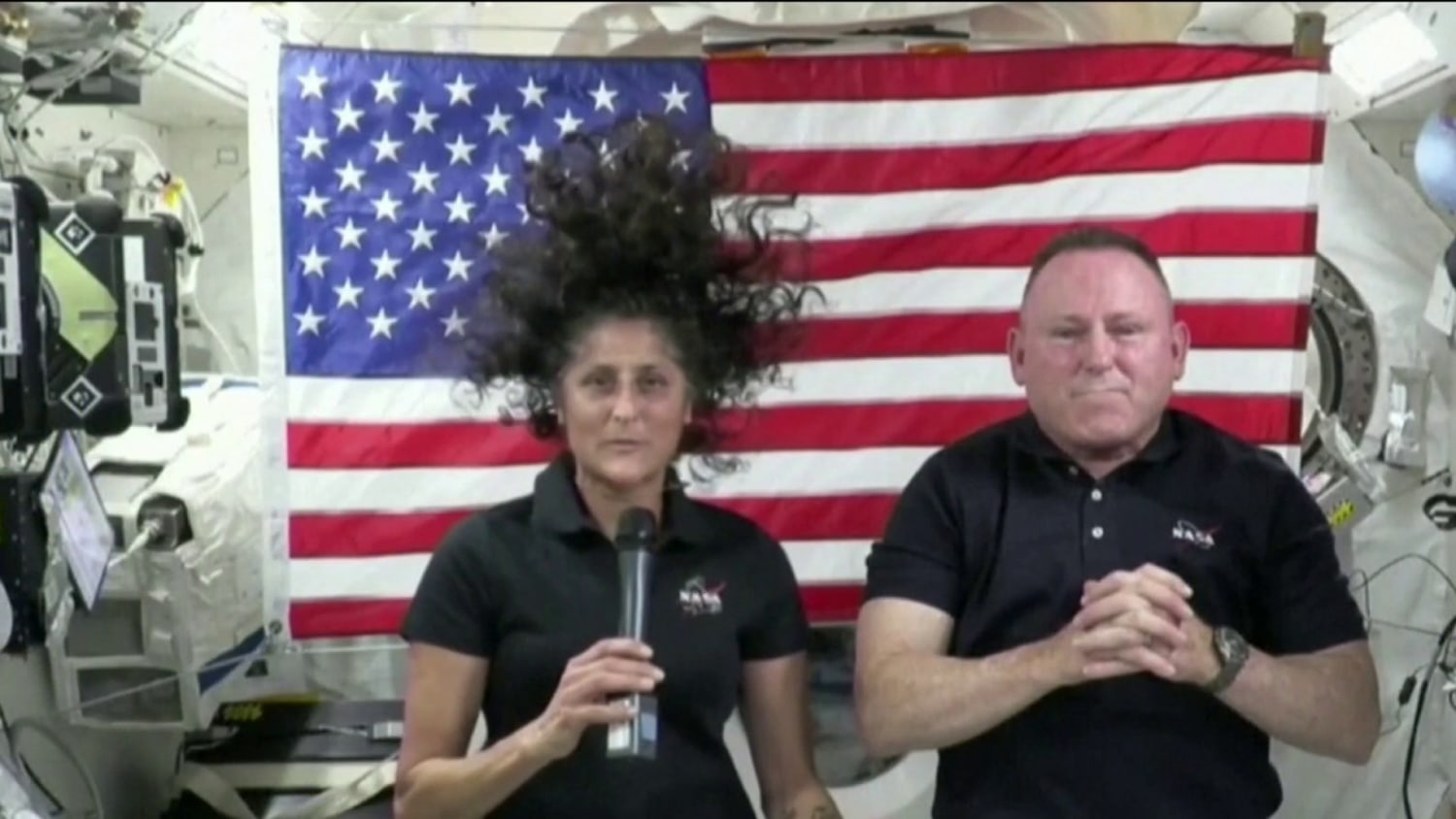 stranded astronauts return