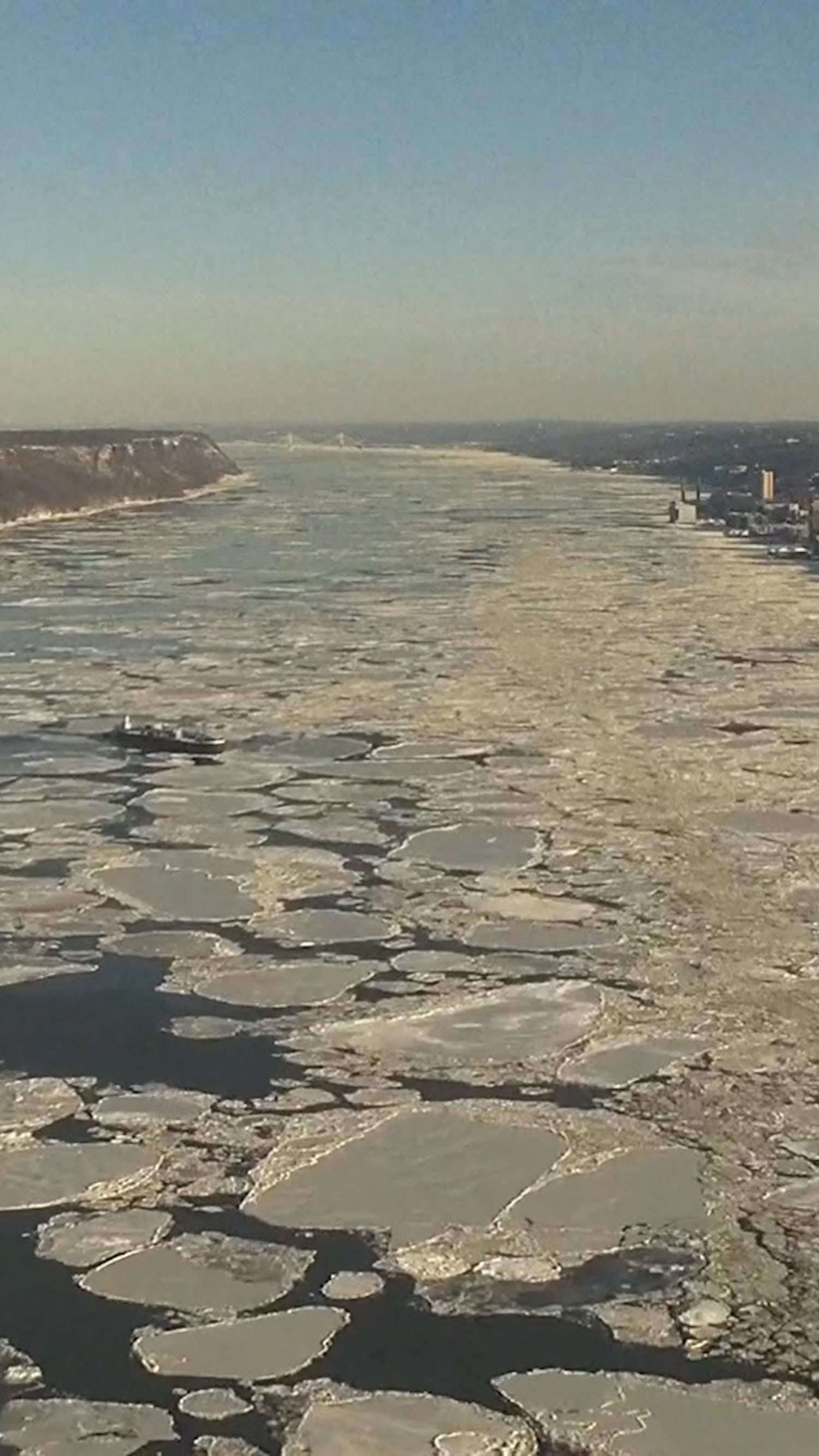 Hudson River Frozen Over