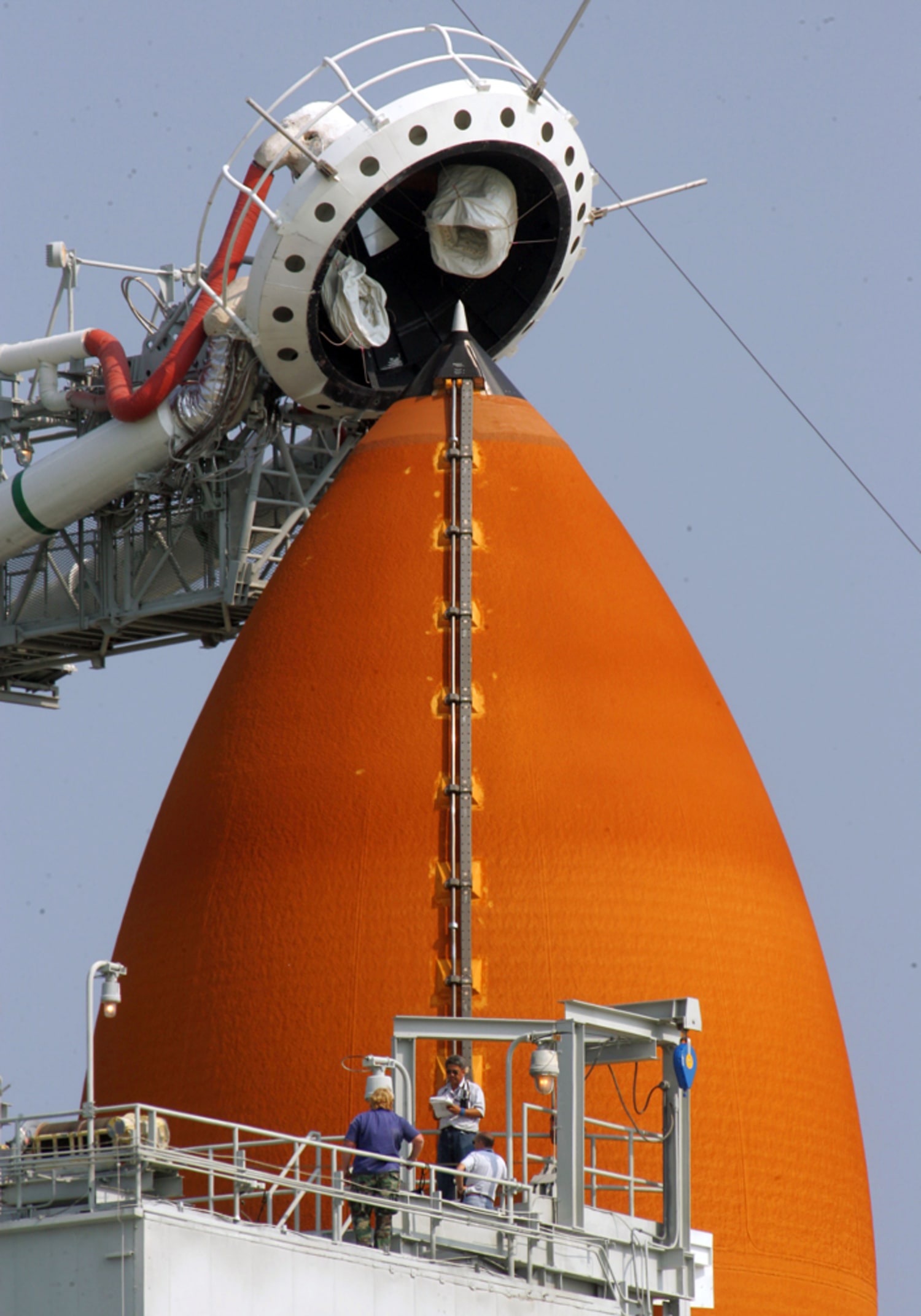 space shuttle external tank camera