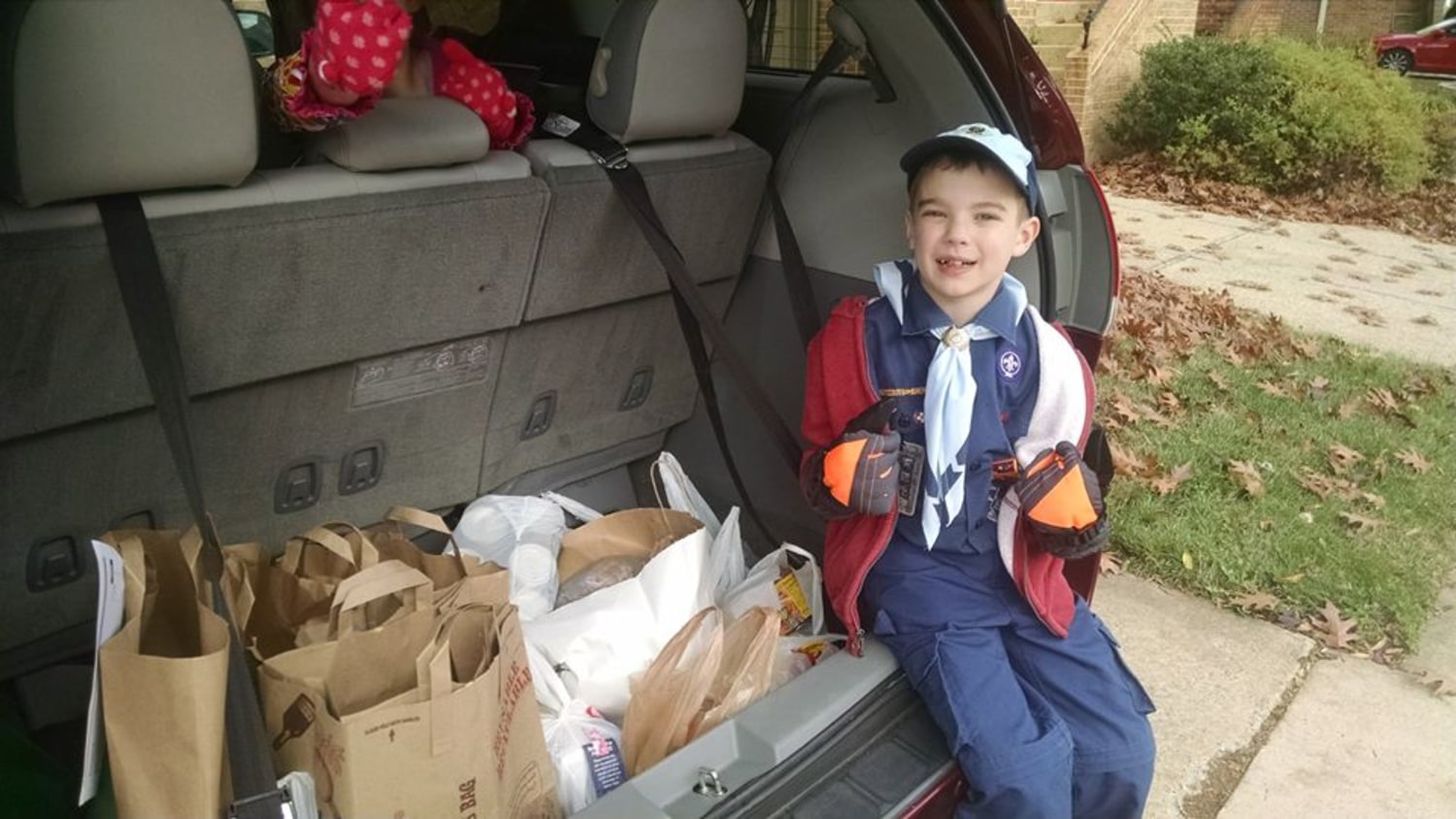 child doing good deeds