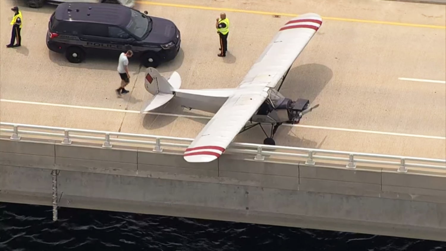 Airplane Landing Plane Bounces On Tampa Airport Runway During Landing