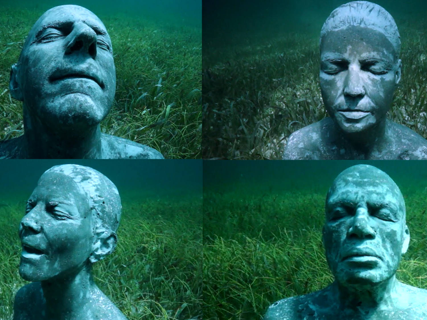 Underwater People Statues