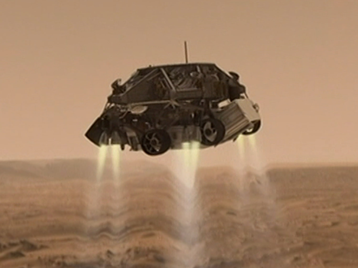 mars landing animation