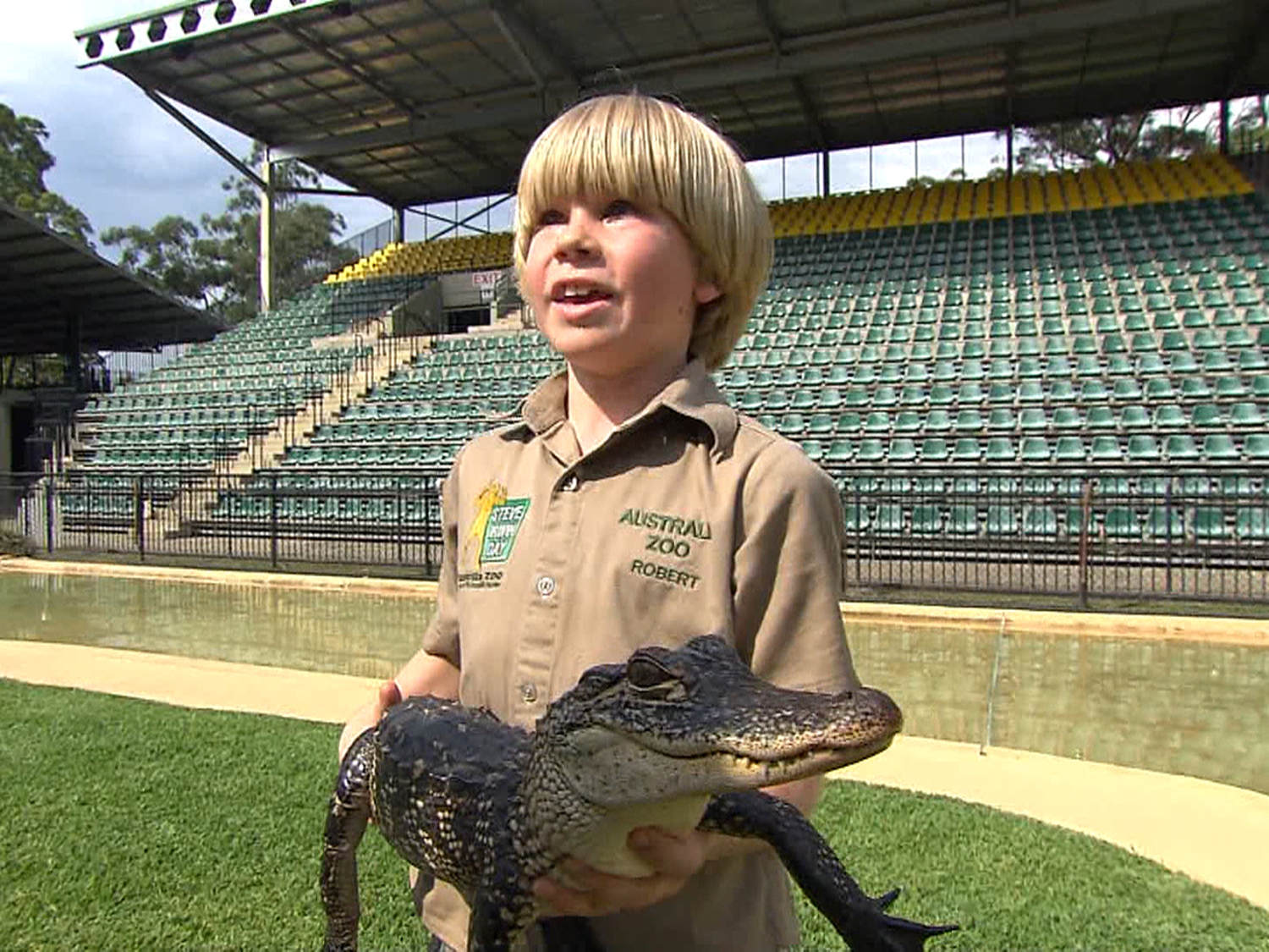 Steve Irwin Coccodrillo E Bambino
