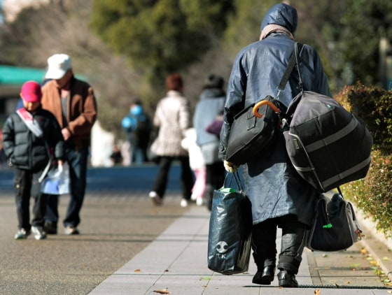 In Japan, laid off can also mean homeless
